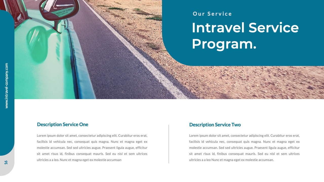 INTRAVEL – Travel Company Presentation PowerPoint Template ...