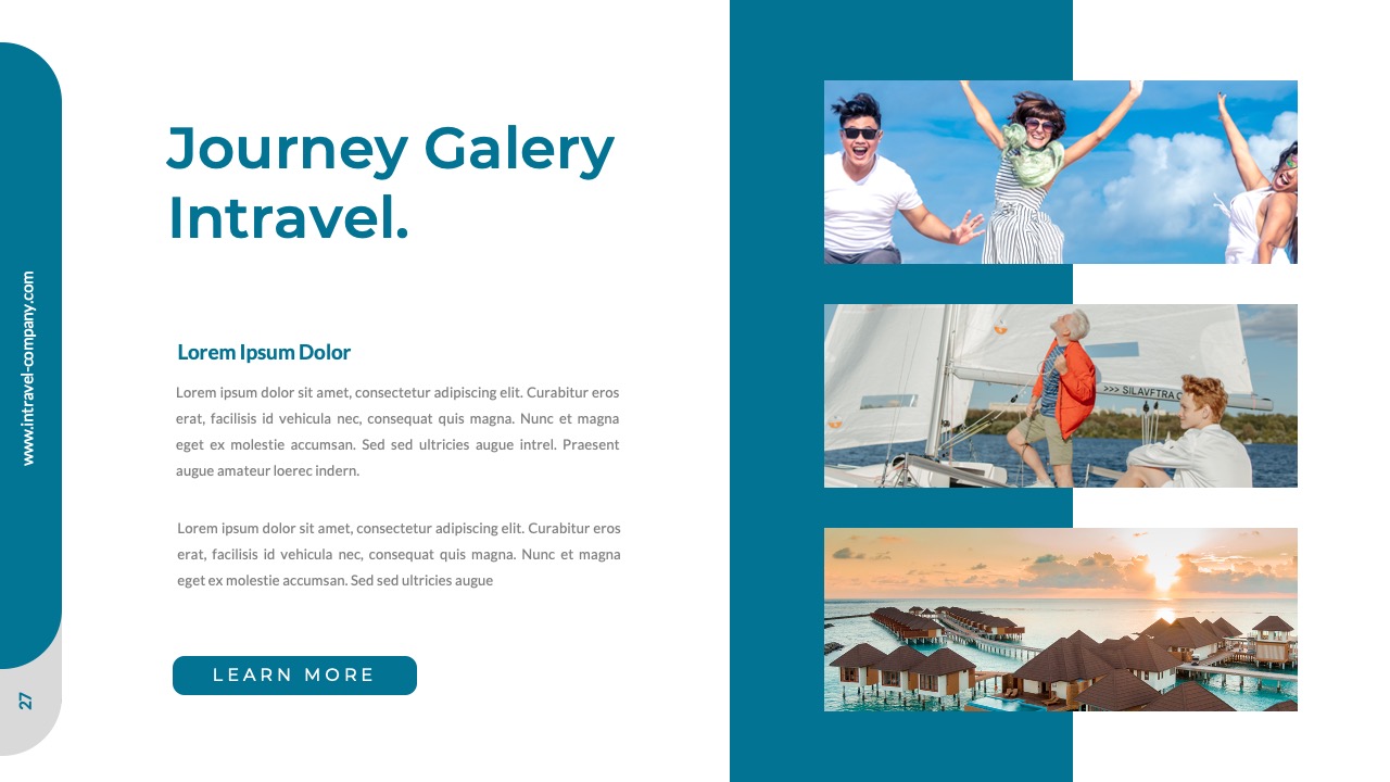 INTRAVEL – Travel Company Presentation PowerPoint Template ...