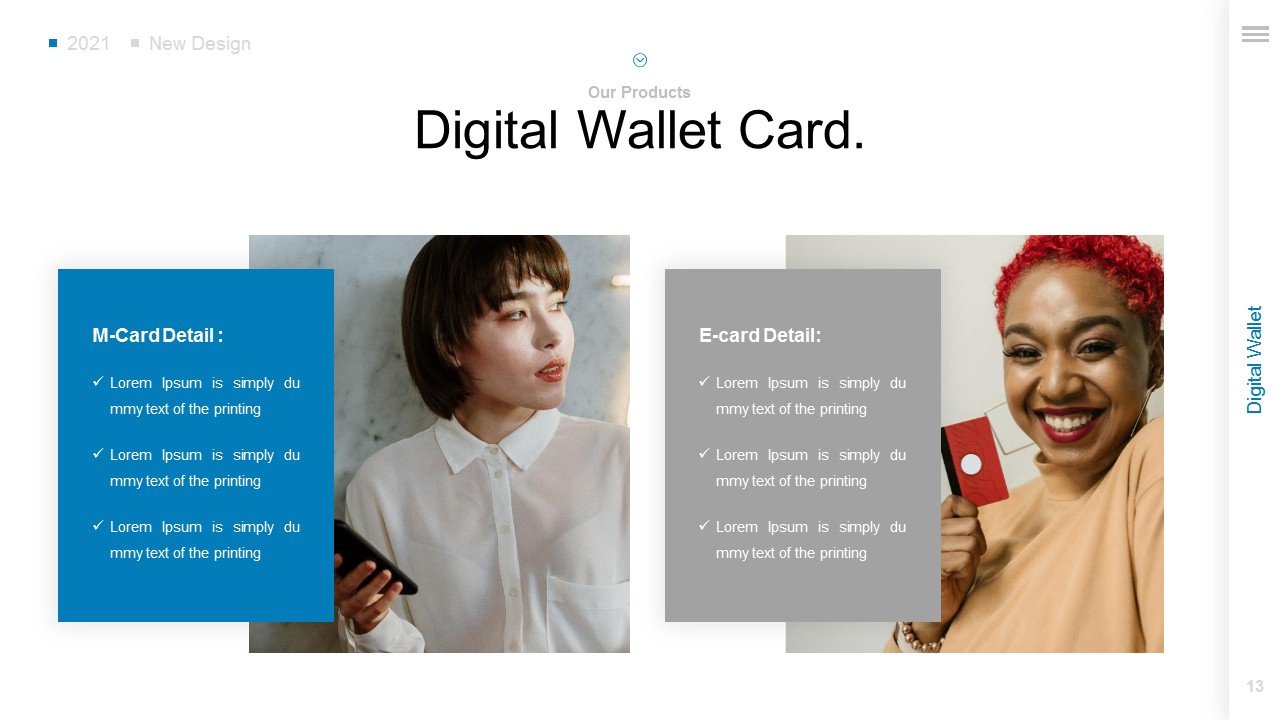 Digital Wallet Powerpoint Presentation Template, Presentation Templates