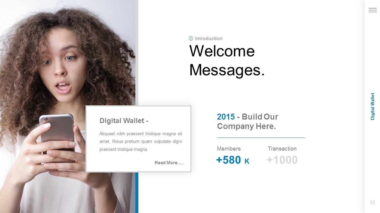 Digital Wallet Powerpoint Presentation Template, Presentation Templates