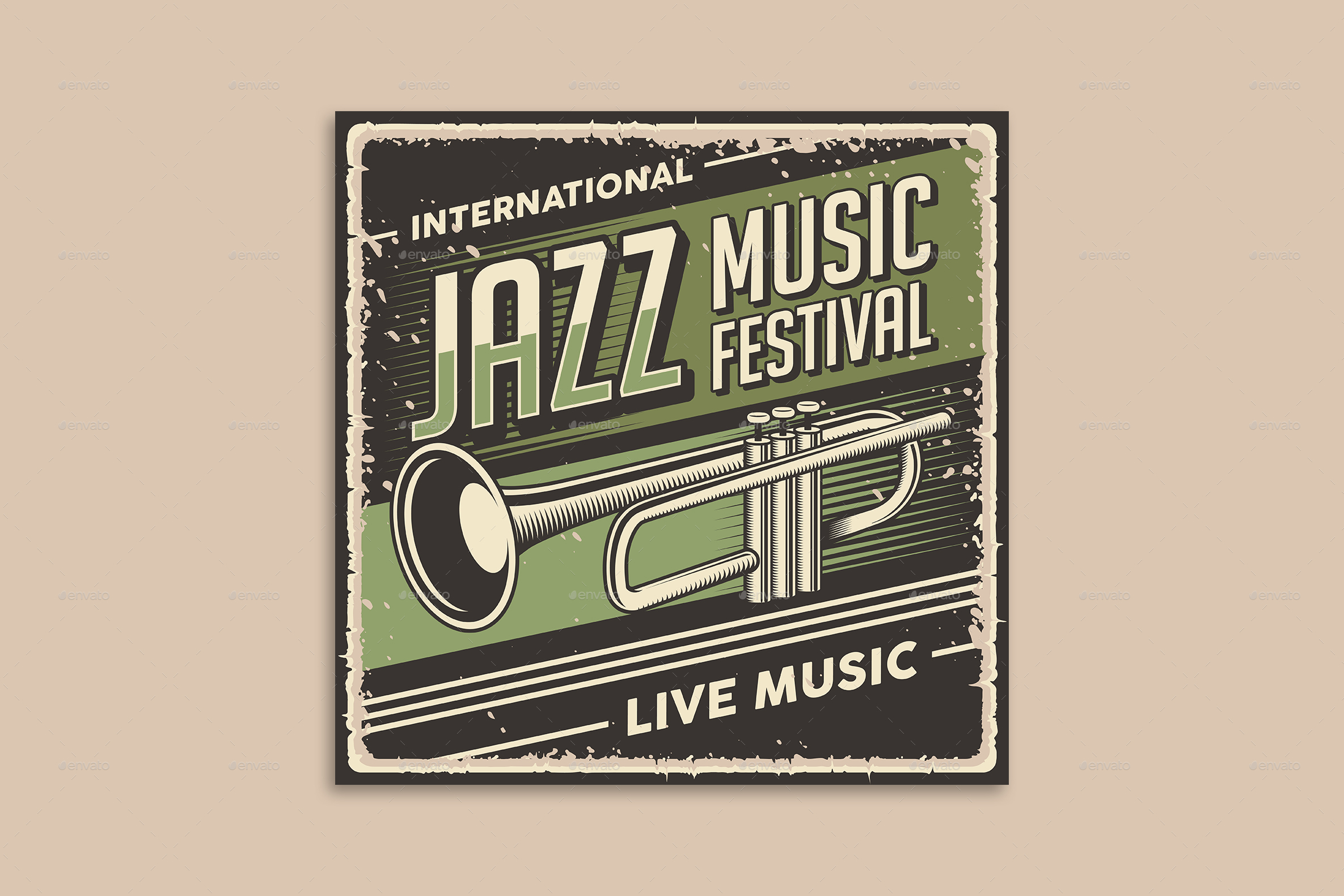 Retro Rustic Music Instrument Poster, Vectors | GraphicRiver