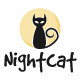 Night Cat Logo, Logo Templates | GraphicRiver