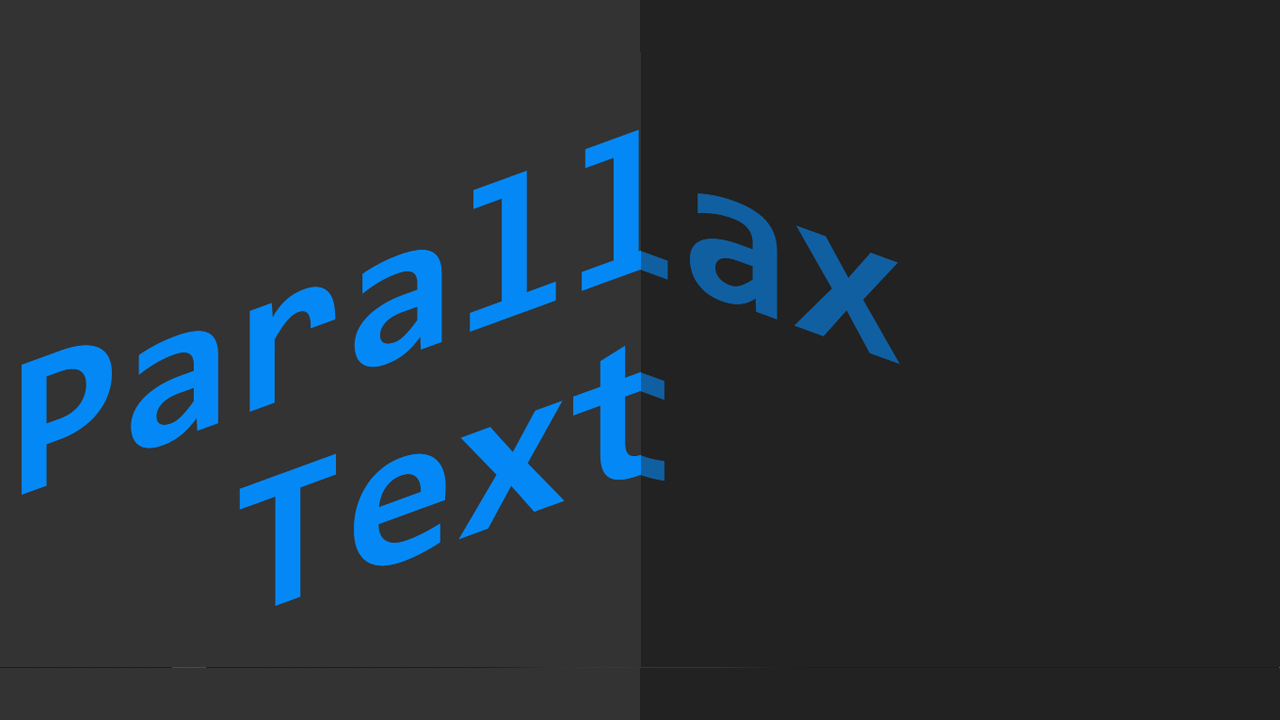 Text Parallax Effects in JavaScript by romincomputer | CodeCanyon
