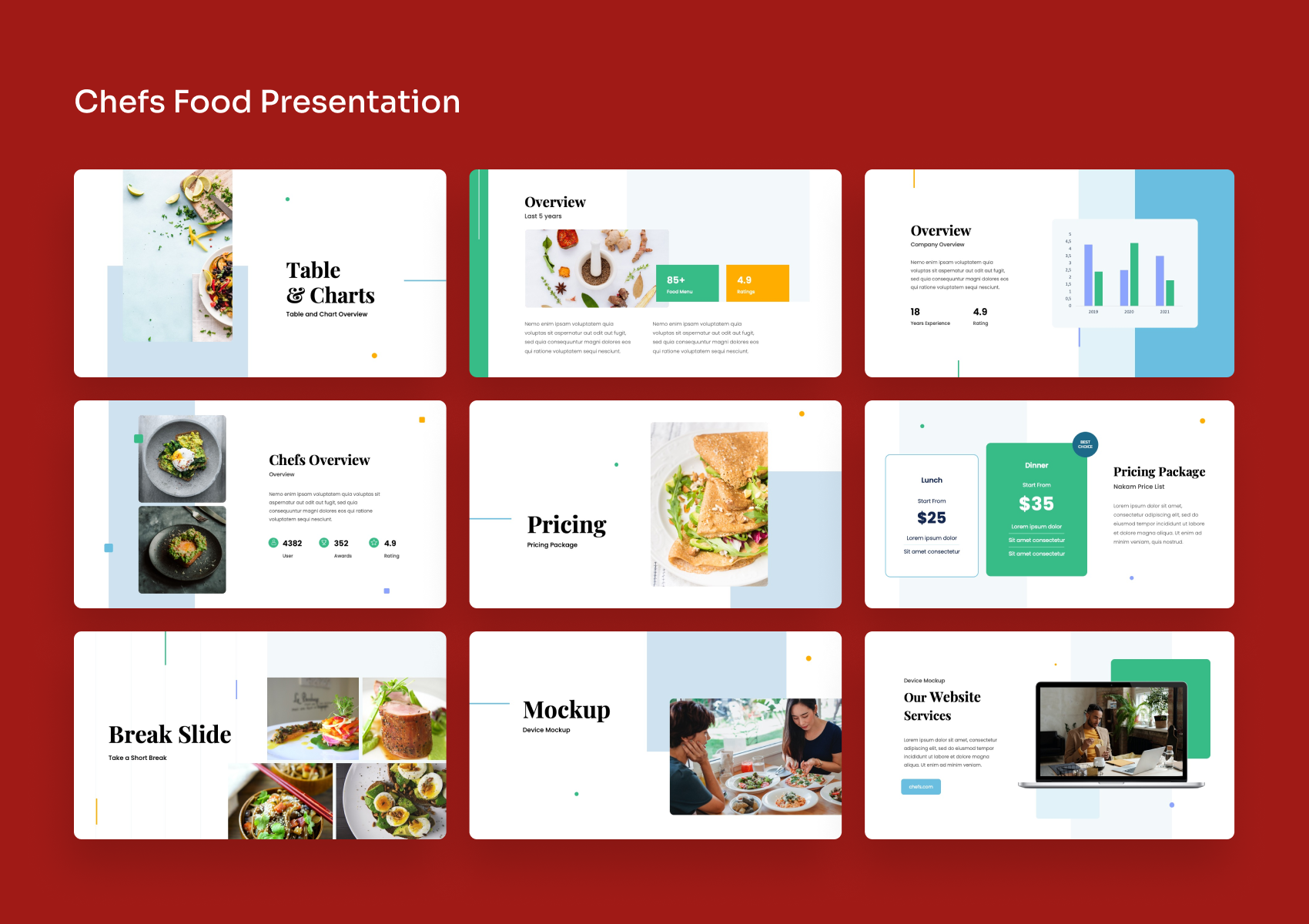 Chefs - Restaurant PowerPoint Presentation, Presentation Templates