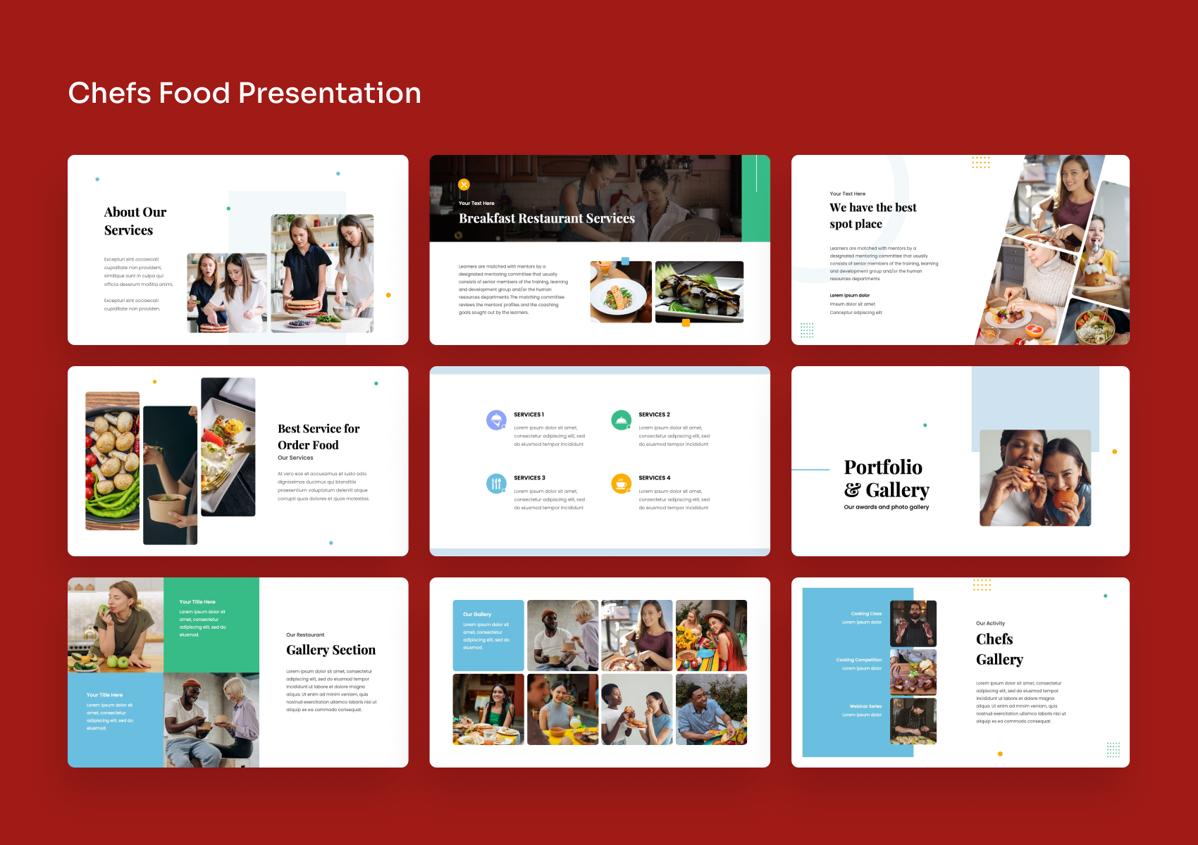 Chefs - Restaurant Keynote Presentation, Presentation Templates ...