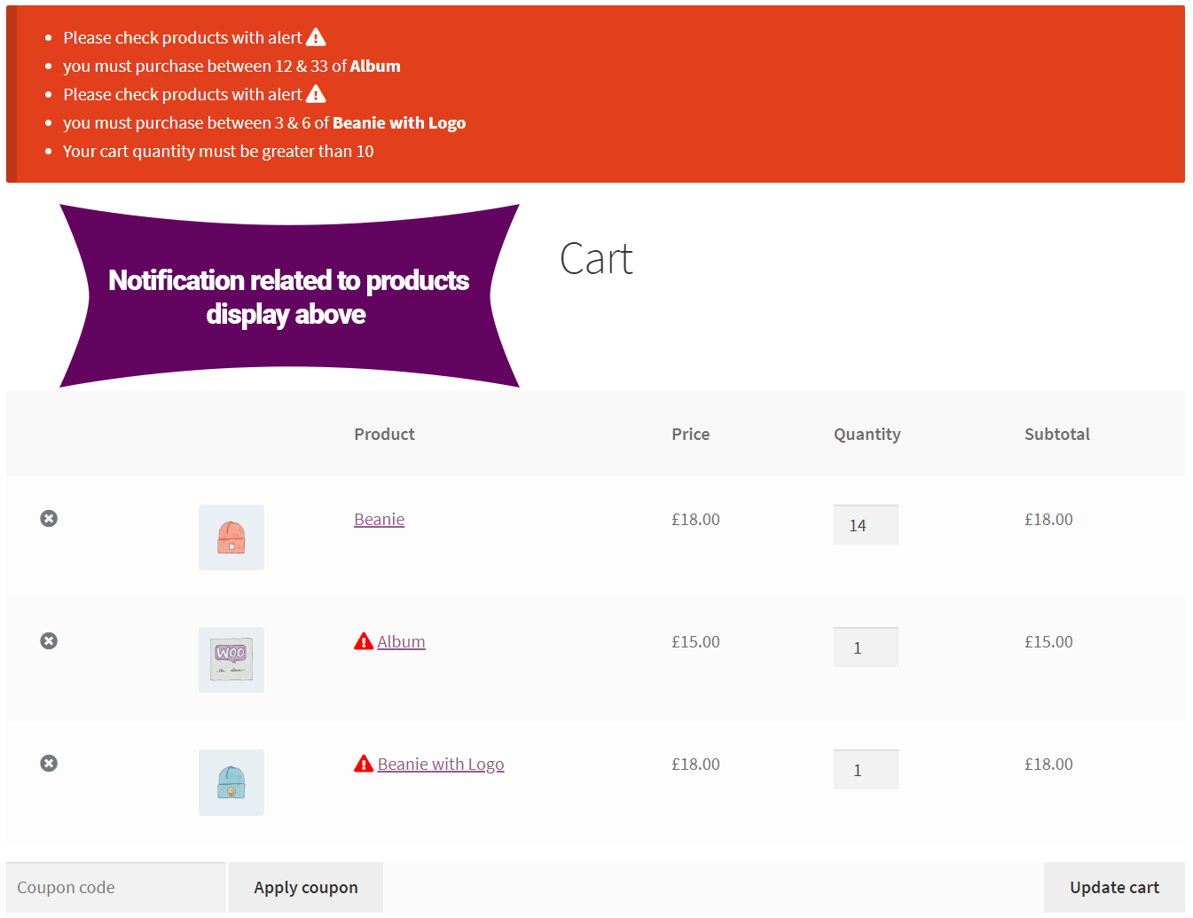 WooCommerce Min Max Quantities – Set Minimum, Maximum & Step Rules by MotifCreatives