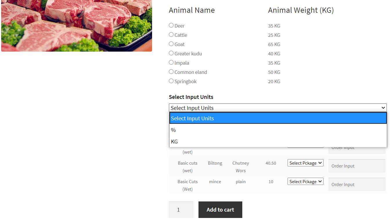 WooCommerce Butcher Calculator by MotifCreatives | CodeCanyon