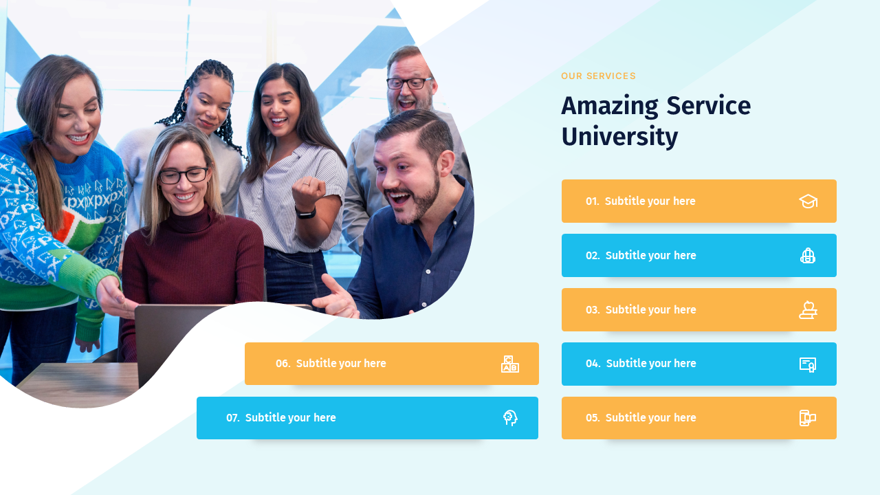 Campus - University & Education College Students Google Slides Template ...