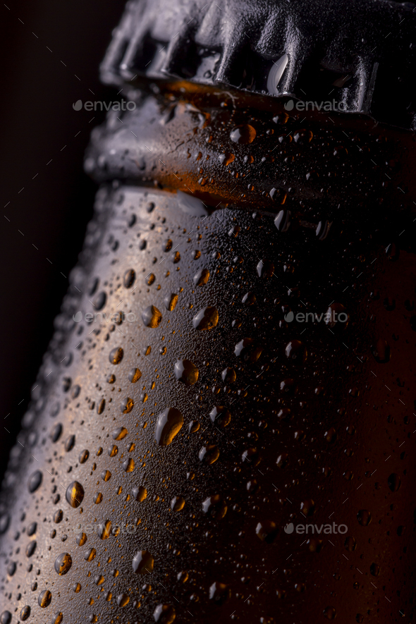 Water droplets on cold bottle of beer Stock Photo by vladans | PhotoDune