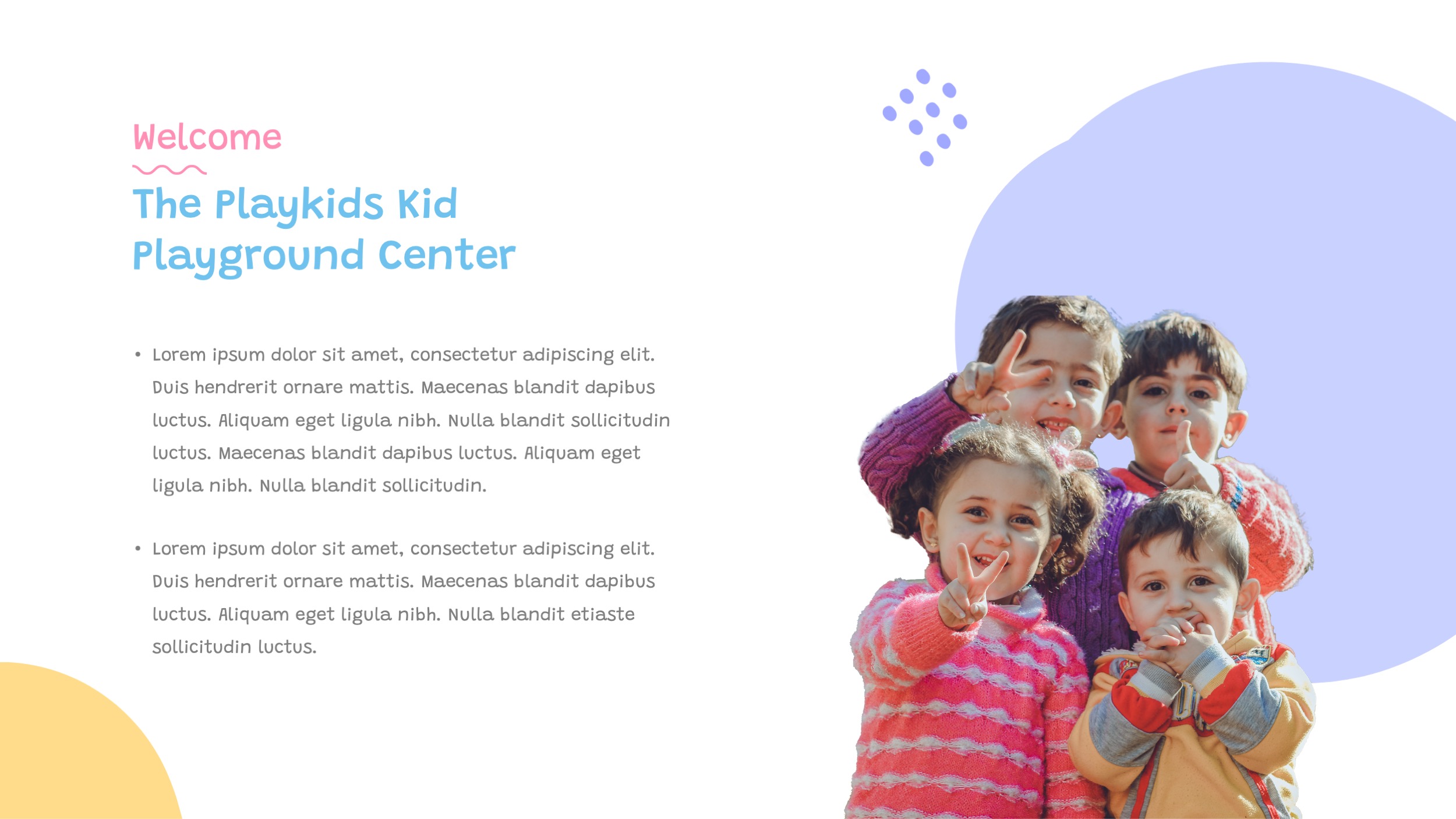 Kid Entertainment Center PowerPoint Presentation Template, Presentation ...