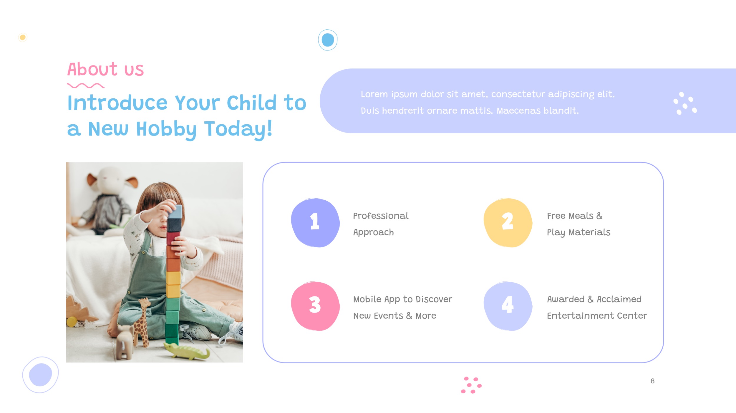 Kid Entertainment Center PowerPoint Presentation Template, Presentation ...