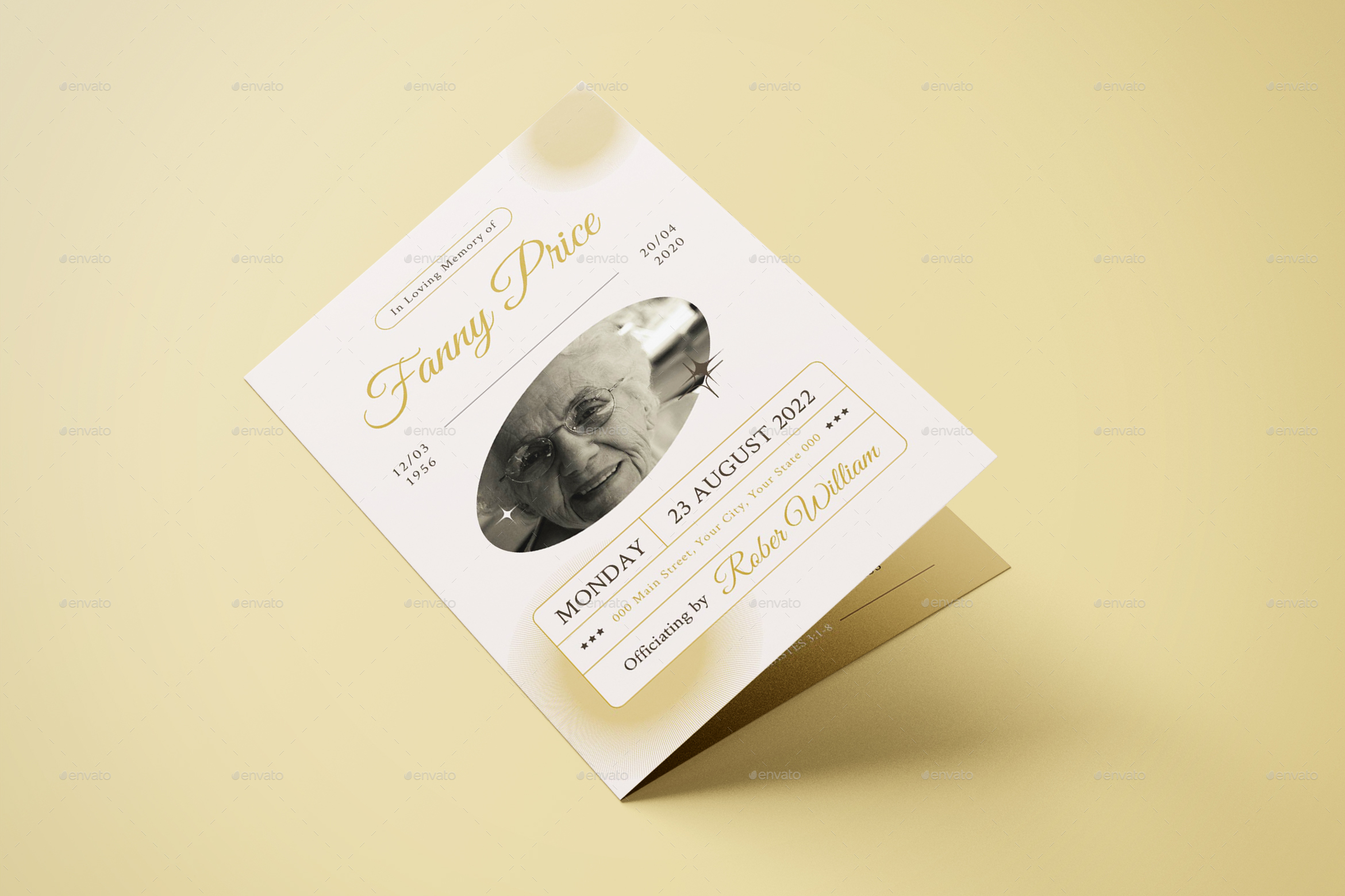Simple Funeral Program, Print Templates | GraphicRiver