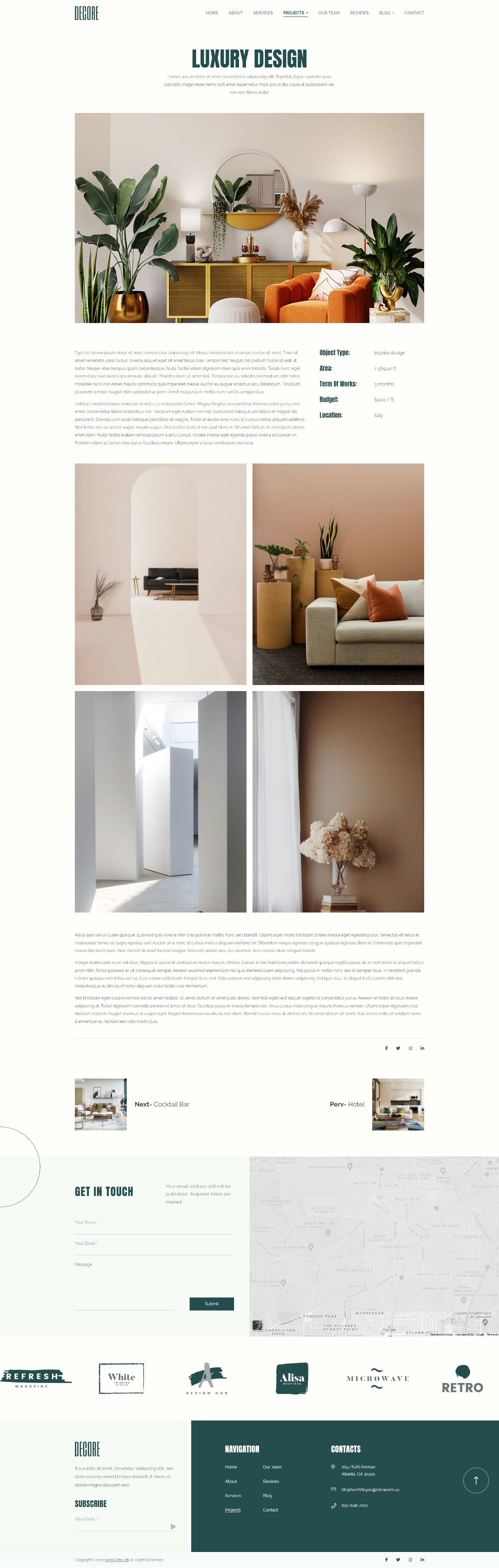 DeCore - Architecture & Interior HTML5 Template by GeekCodeLab | ThemeForest