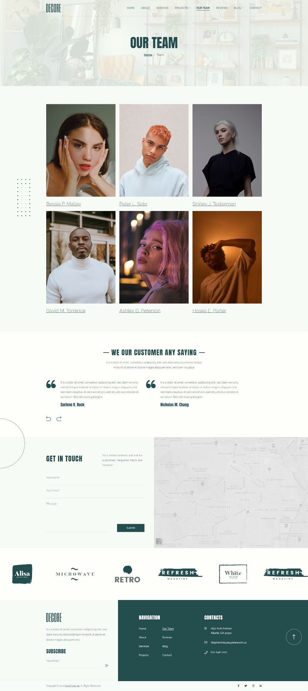 DeCore - Architecture & Interior HTML5 Template by GeekCodeLab | ThemeForest
