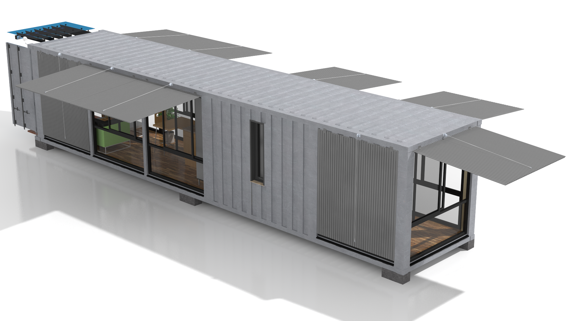 Container Glass House by Benz_creation | 3DOcean