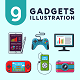 9 Gadget Illustration, Vectors | GraphicRiver