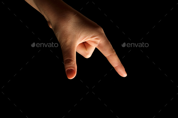 Hand Showing Sign of Q Alphabet in American Sign Language (ASL ...