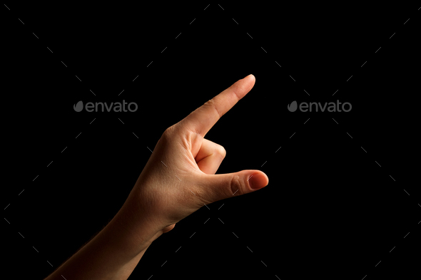 Hand Showing Sign of G Alphabet in American Sign Language (ASL ...