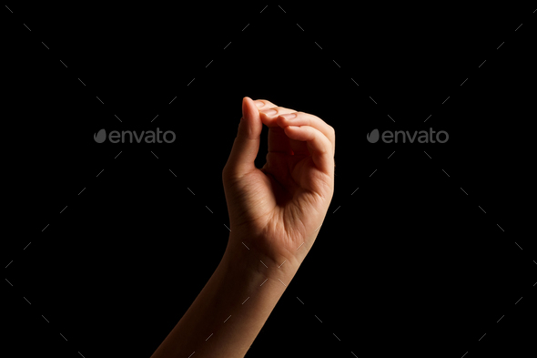 Hand Showing Sign of O Alphabet in American Sign Language (ASL ...