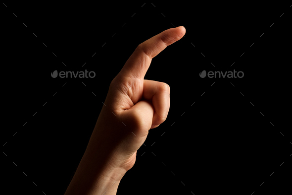 Hand Showing Sign of X Alphabet in American Sign Language (ASL ...