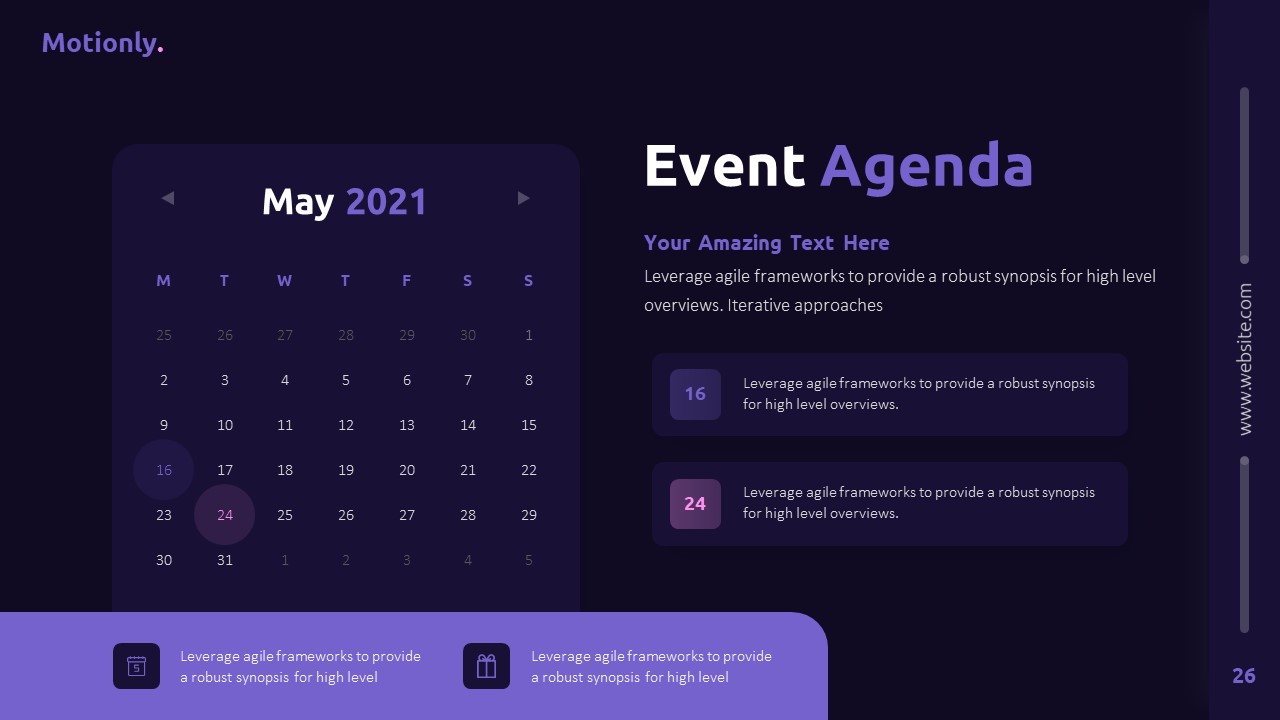 Motionly Business Keynote Presentation Template, Presentation Templates