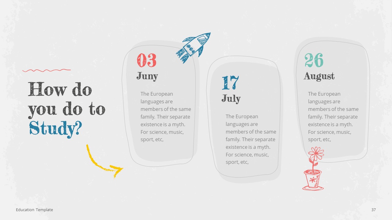 Chalkzone Doodles Education PowerPoint Presentation Template by BrandEarth