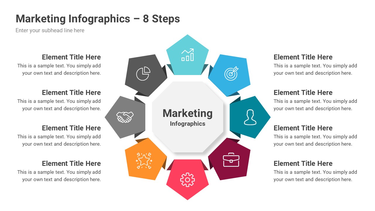 Marketing Infographics PowerPoint Template diagrams, Presentation Templates