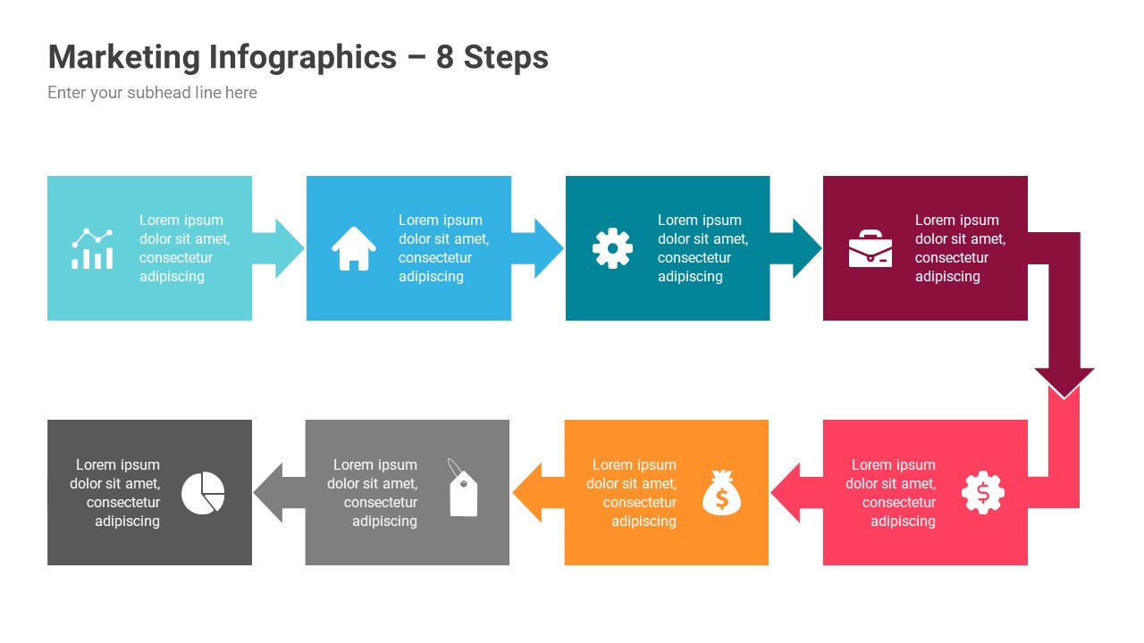 Marketing Infographics PowerPoint Template diagrams, Presentation Templates