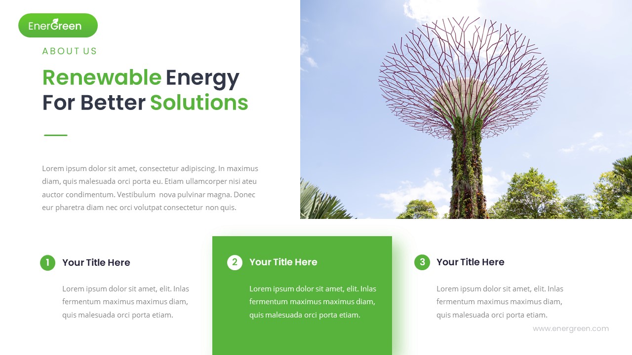Energreen - Renewable Energy Google Slides Template, Presentation Templates
