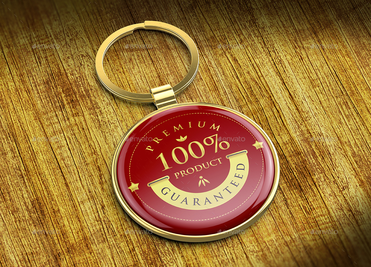 Round Keyring Design Mockup, Graphics | GraphicRiver