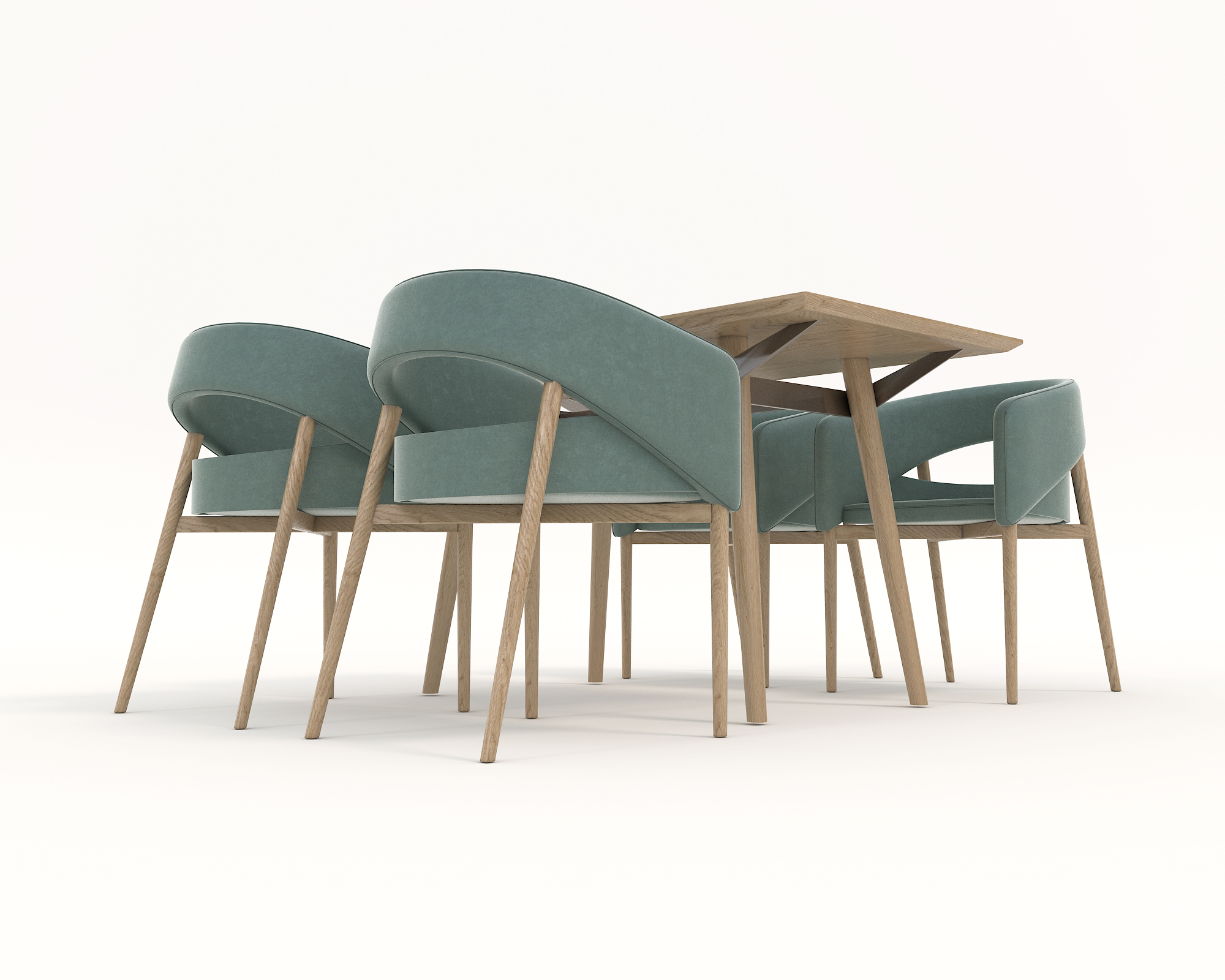 Contemporary Design Table and Chair Set 15 by nhattuankts | 3DOcean