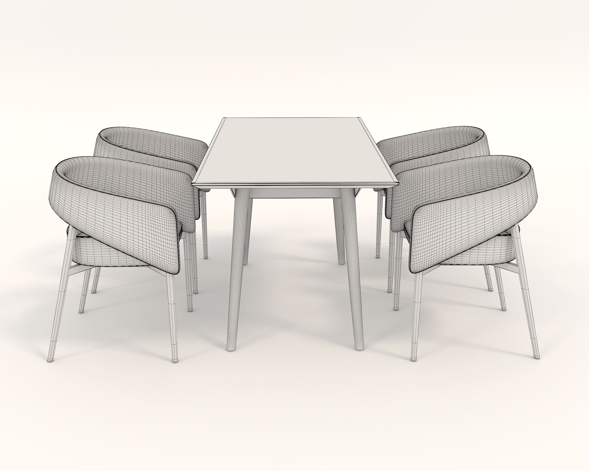 Contemporary Design Table and Chair Set 15 by nhattuankts | 3DOcean