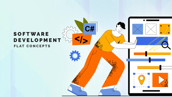Software development - Flat Concept, After Effects Project Files ...