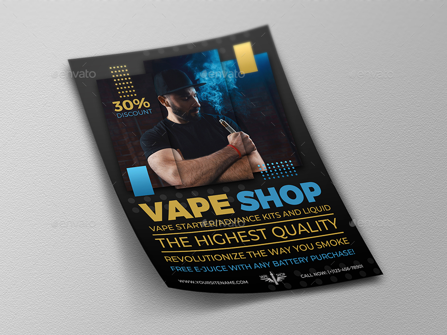 Vape Shop Advertising Bundle, Print Templates | GraphicRiver
