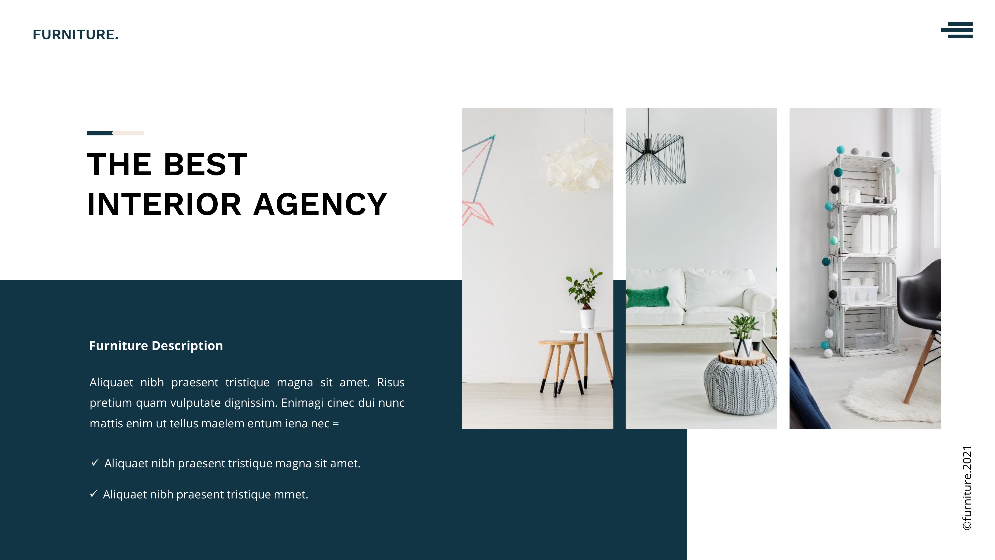 Furniture Powerpoint Template Presentation, Presentation Templates