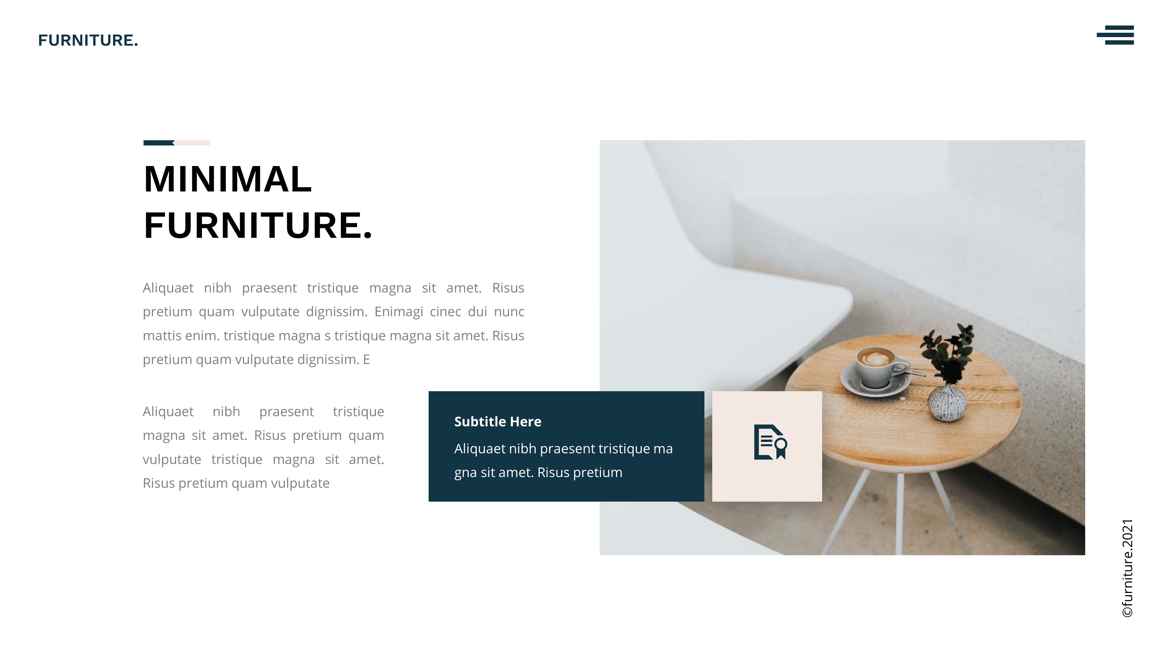 Furniture Powerpoint Template Presentation, Presentation Templates