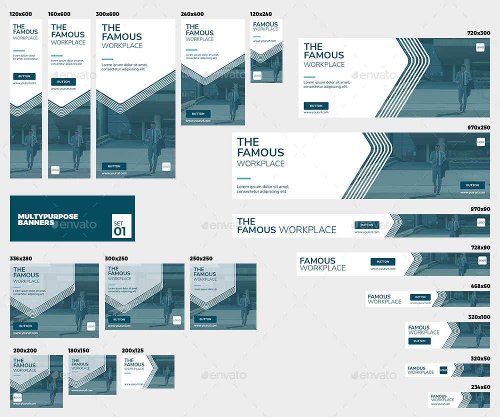 Multipurpose Banners Bundle, Web Elements | GraphicRiver