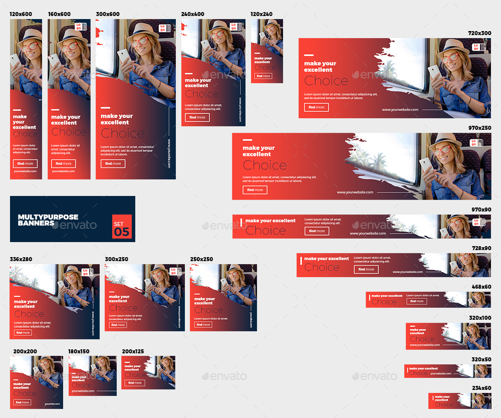 Multipurpose Banners Bundle, Web Elements | GraphicRiver