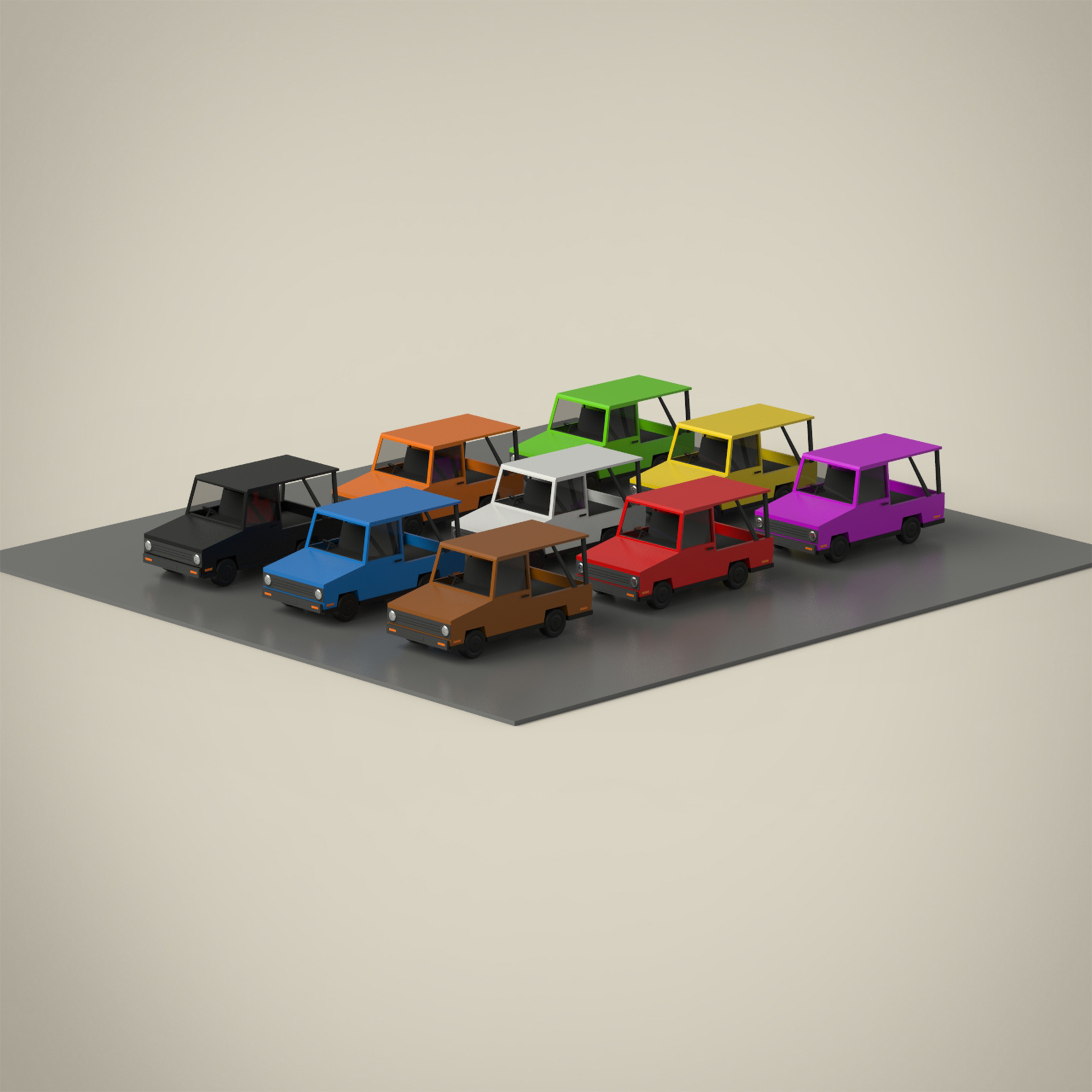 Cartoon Car Collection by deepocean3d | 3DOcean