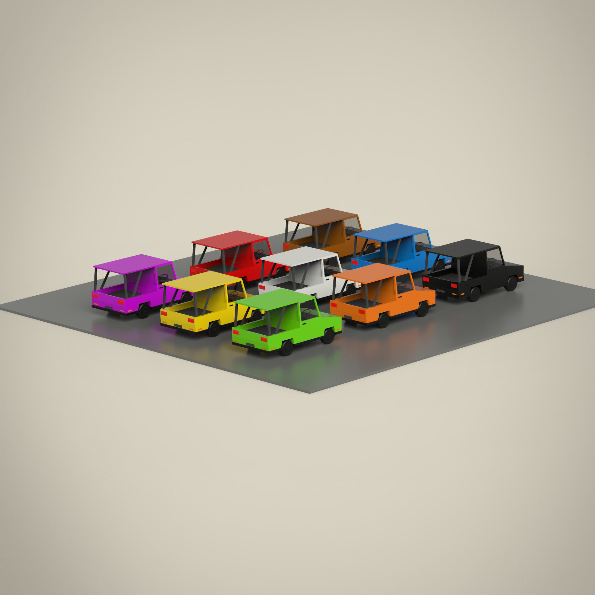 Cartoon Car Collection by deepocean3d | 3DOcean