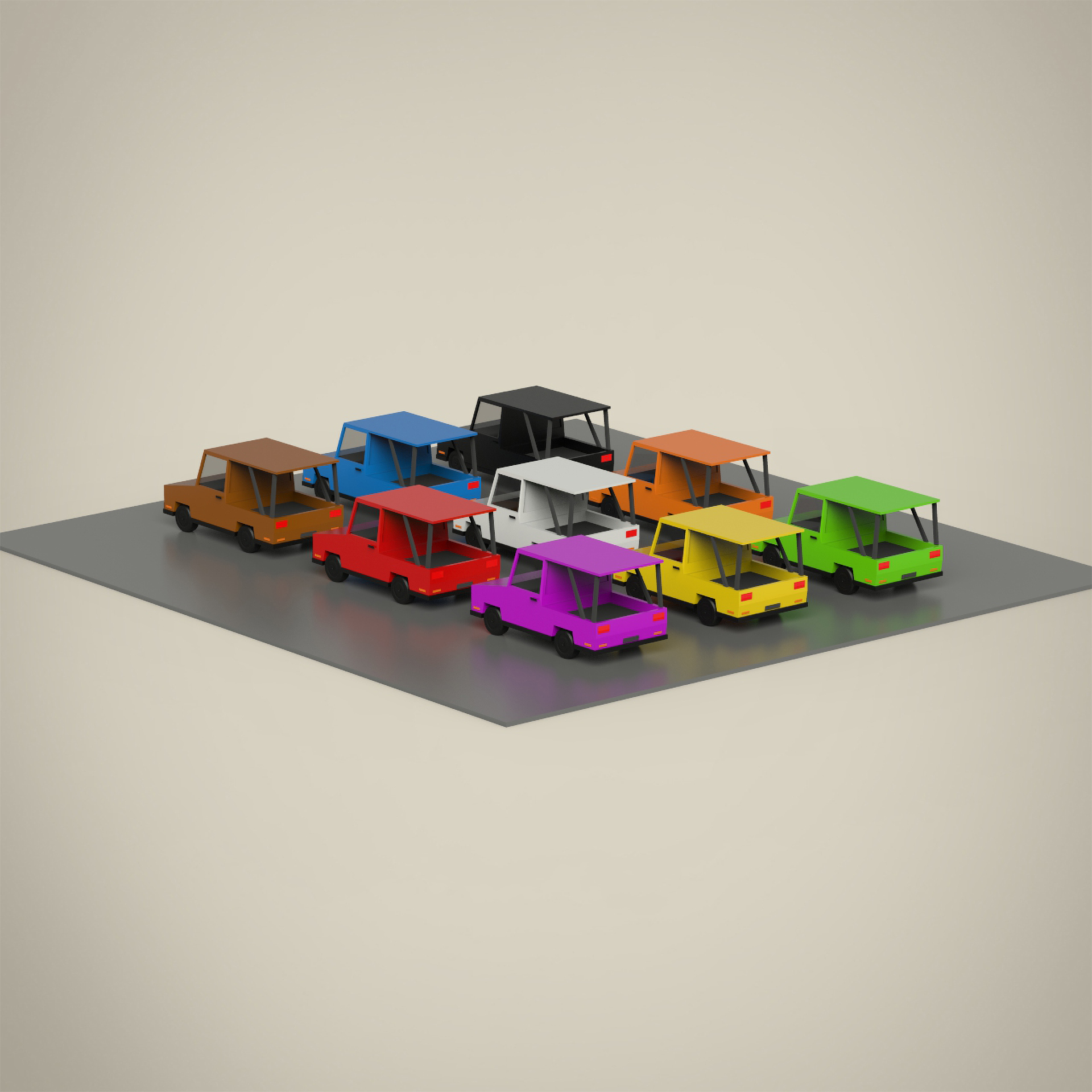Cartoon Car Collection by deepocean3d | 3DOcean