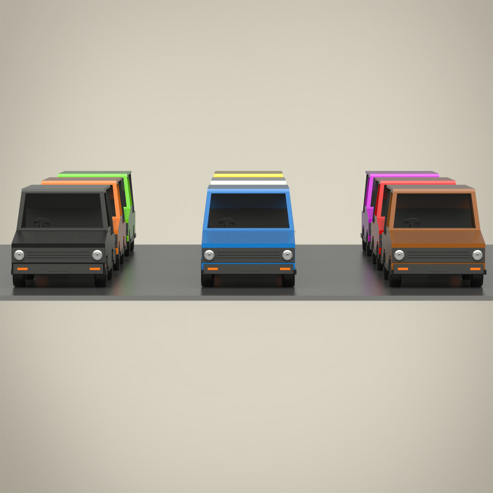 Cartoon Car Collection by deepocean3d | 3DOcean