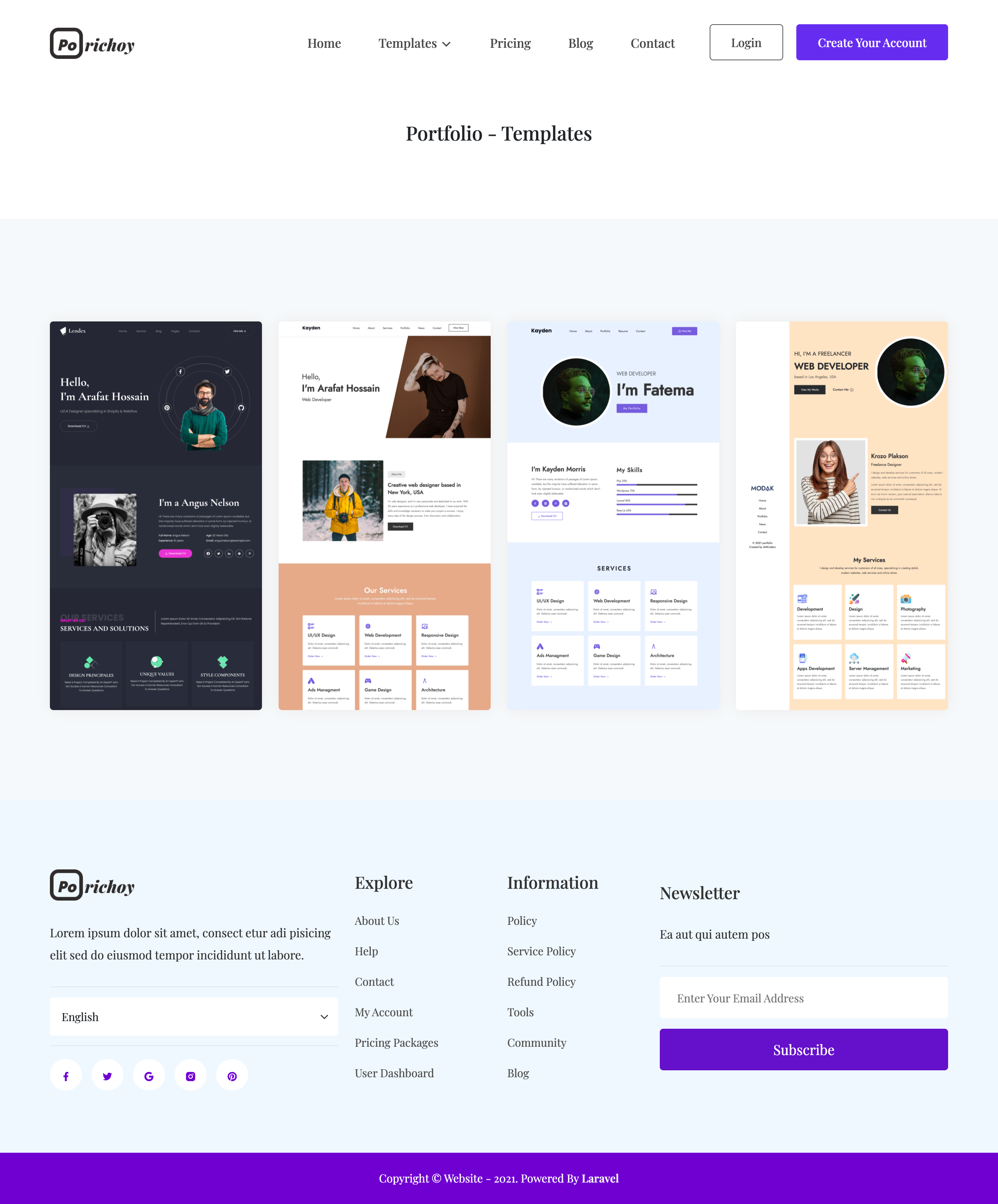 Porichoy - Multitenancy Based Portfolio Builder Platform (SAAS) by AMCoders