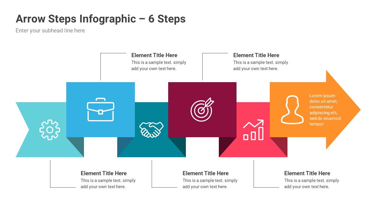Arrow Infographics PowerPoint Template Diagrams, Presentation Templates