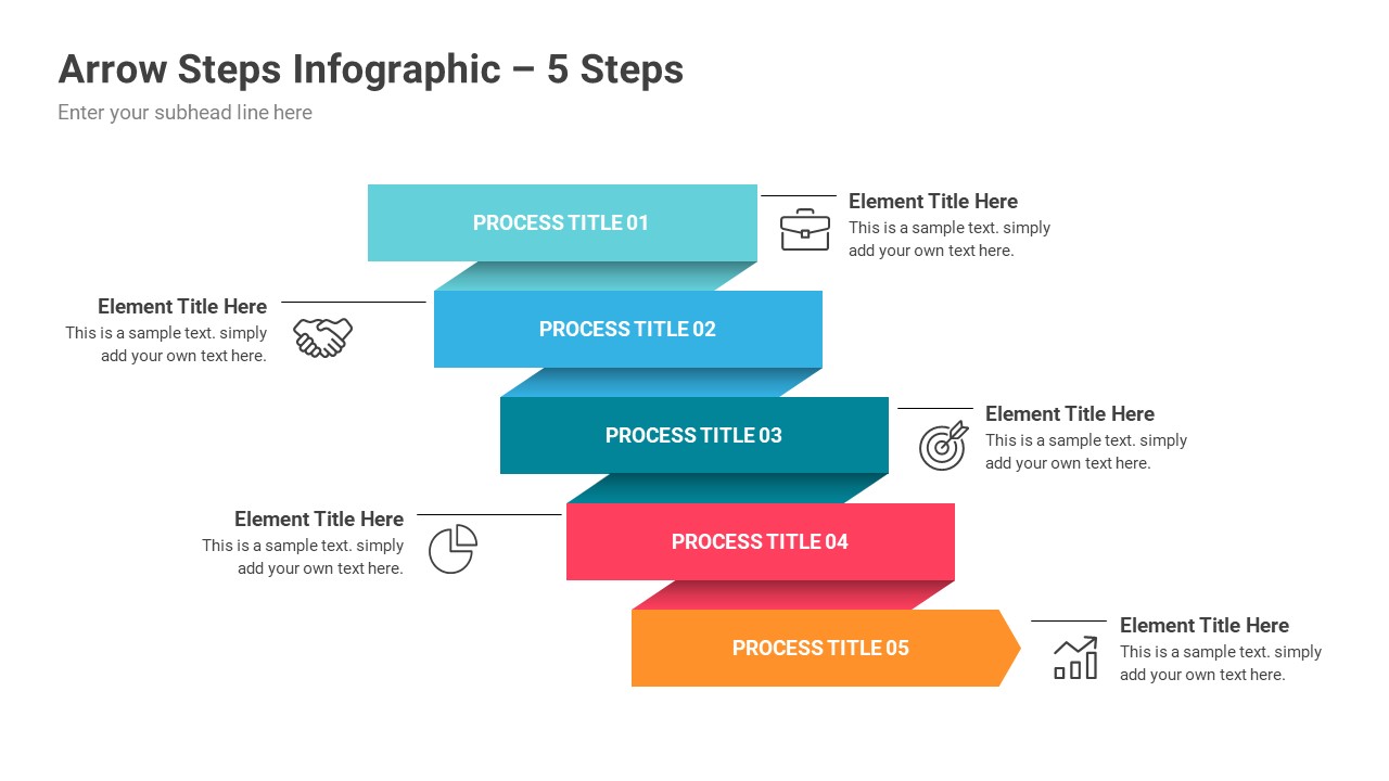 Arrow Infographics PowerPoint Template Diagrams, Presentation Templates