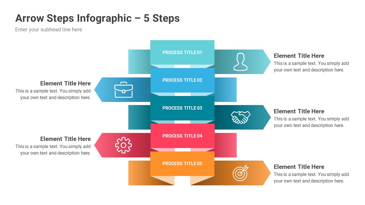 Arrow Infographics PowerPoint Template Diagrams, Presentation Templates
