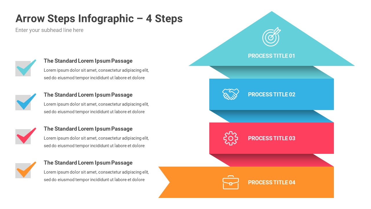 Arrow Infographics PowerPoint Template Diagrams, Presentation Templates