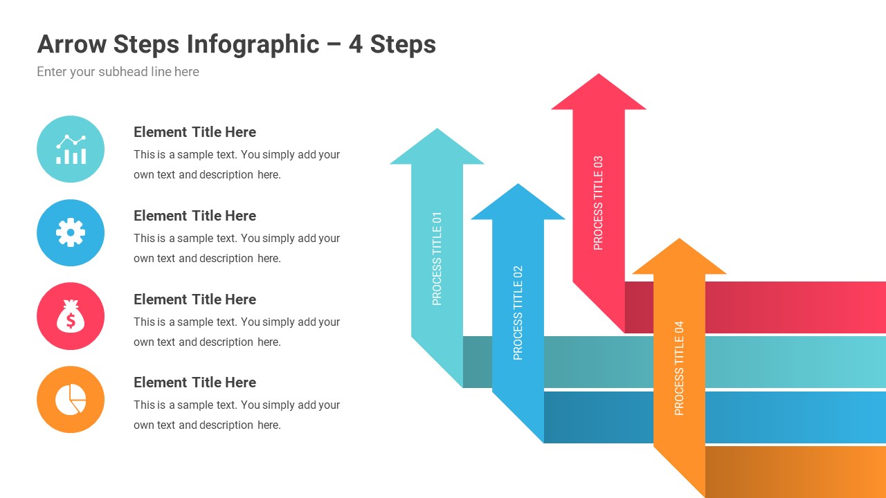 Arrow Infographics PowerPoint Template Diagrams, Presentation Templates