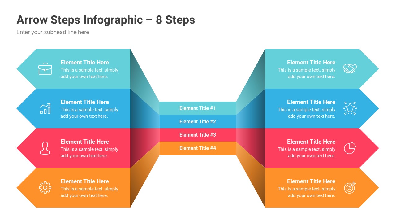 Arrow Infographics PowerPoint Template Diagrams, Presentation Templates