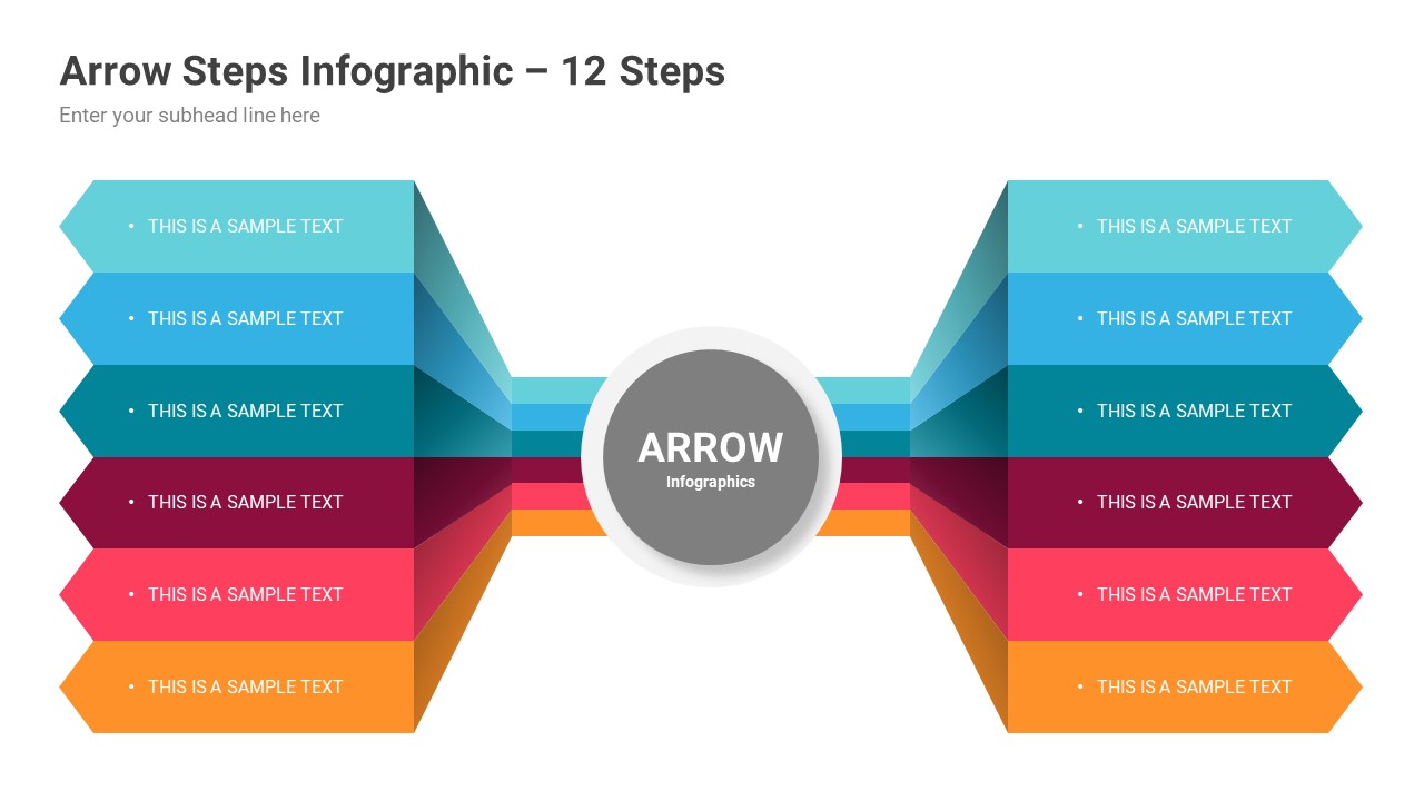 Arrow Infographics PowerPoint Template Diagrams, Presentation Templates